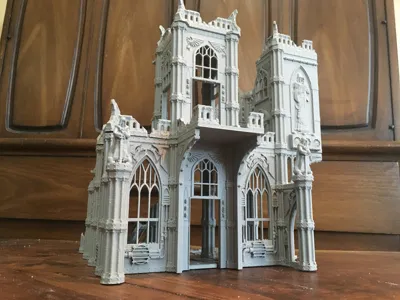 Gothic Senate Terrain Top Left Ruin Warhammer 40k by PrussianBlue ...
