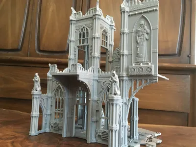 Gothic Senate Terrain Base Left Ruin Warhammer 40k by PrussianBlue ...