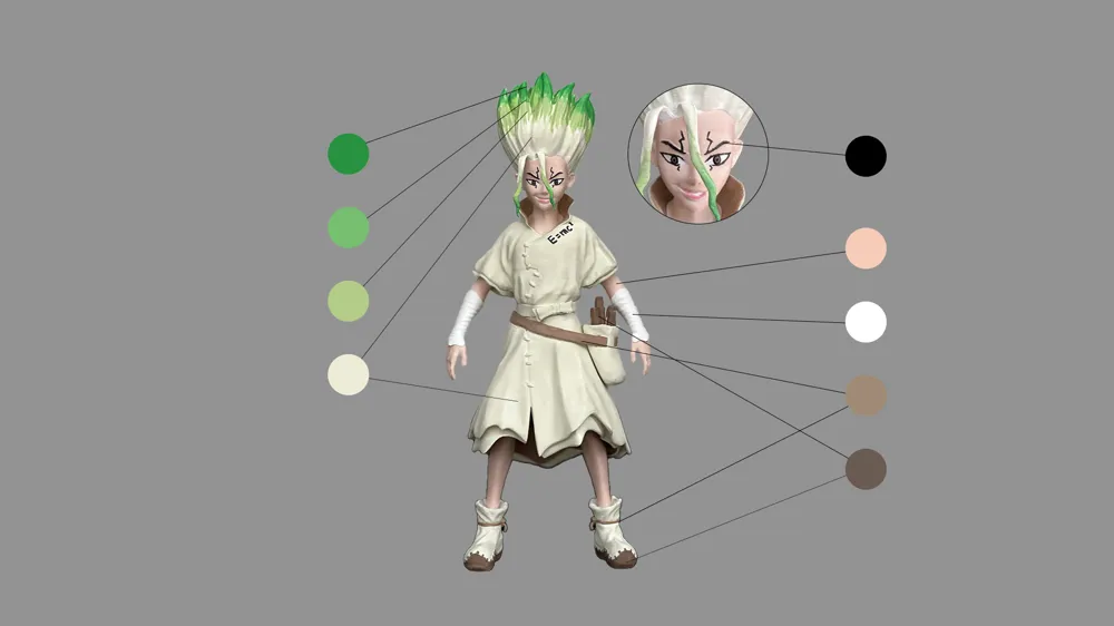 Dr. Stone - Senku Ishigami Full-Body Figure by cool_tang MakerWorld ...