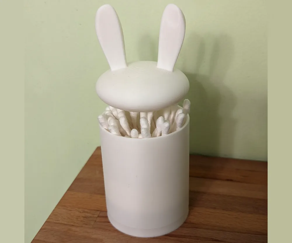 Bunny Q-Tip Holder by Contributing Factor - MakerWorld