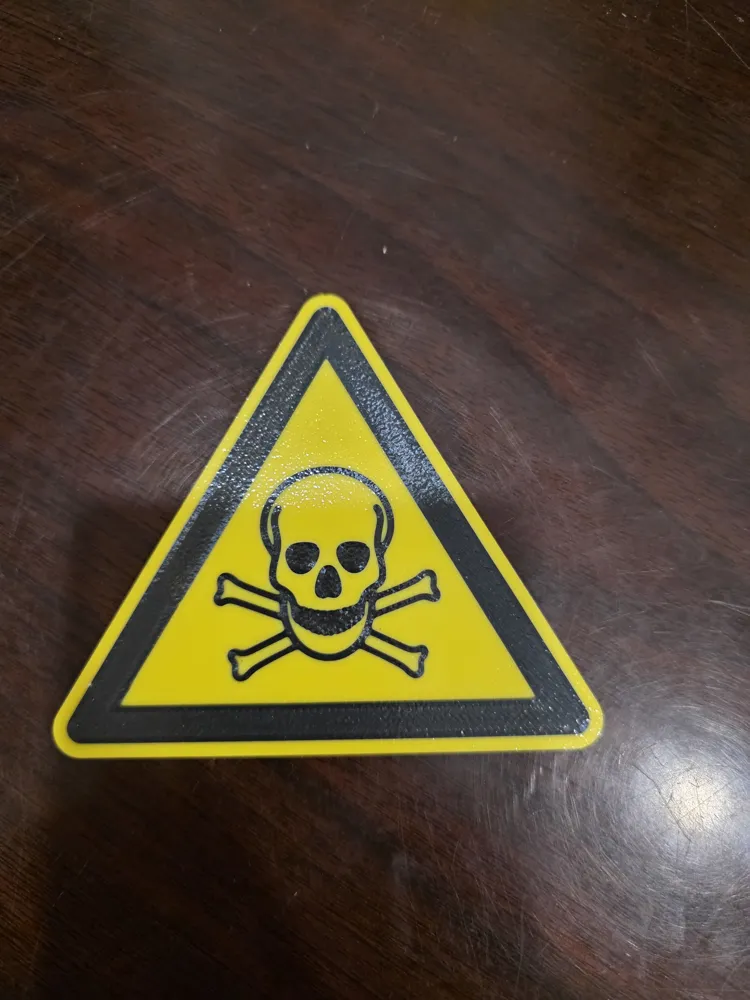 Toxic Substances W016 DIN EN ISO 7010 - W016 - Free 3D Print Model ...
