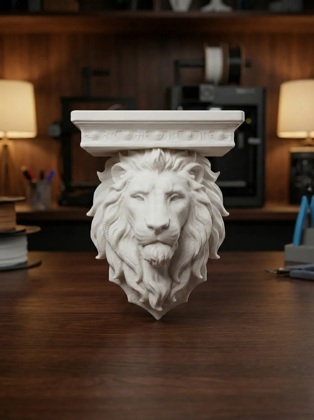 The Regal Lion Wall Sconce by SparkyV MakerWorld: Download Free 3D Models