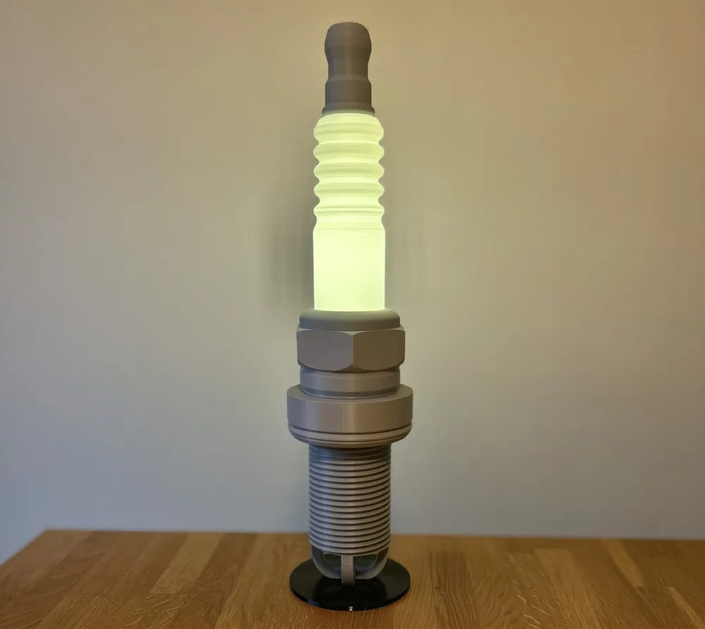 Spark Plug Lamp - Free 3D Print Model - MakerWorld