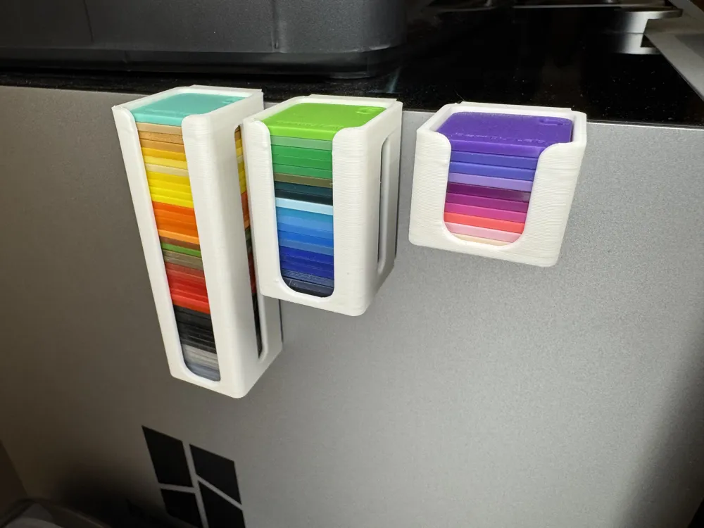 X1C/P1S/P2S - Filament Swatch Side Storage - Free 3D Print Model ...