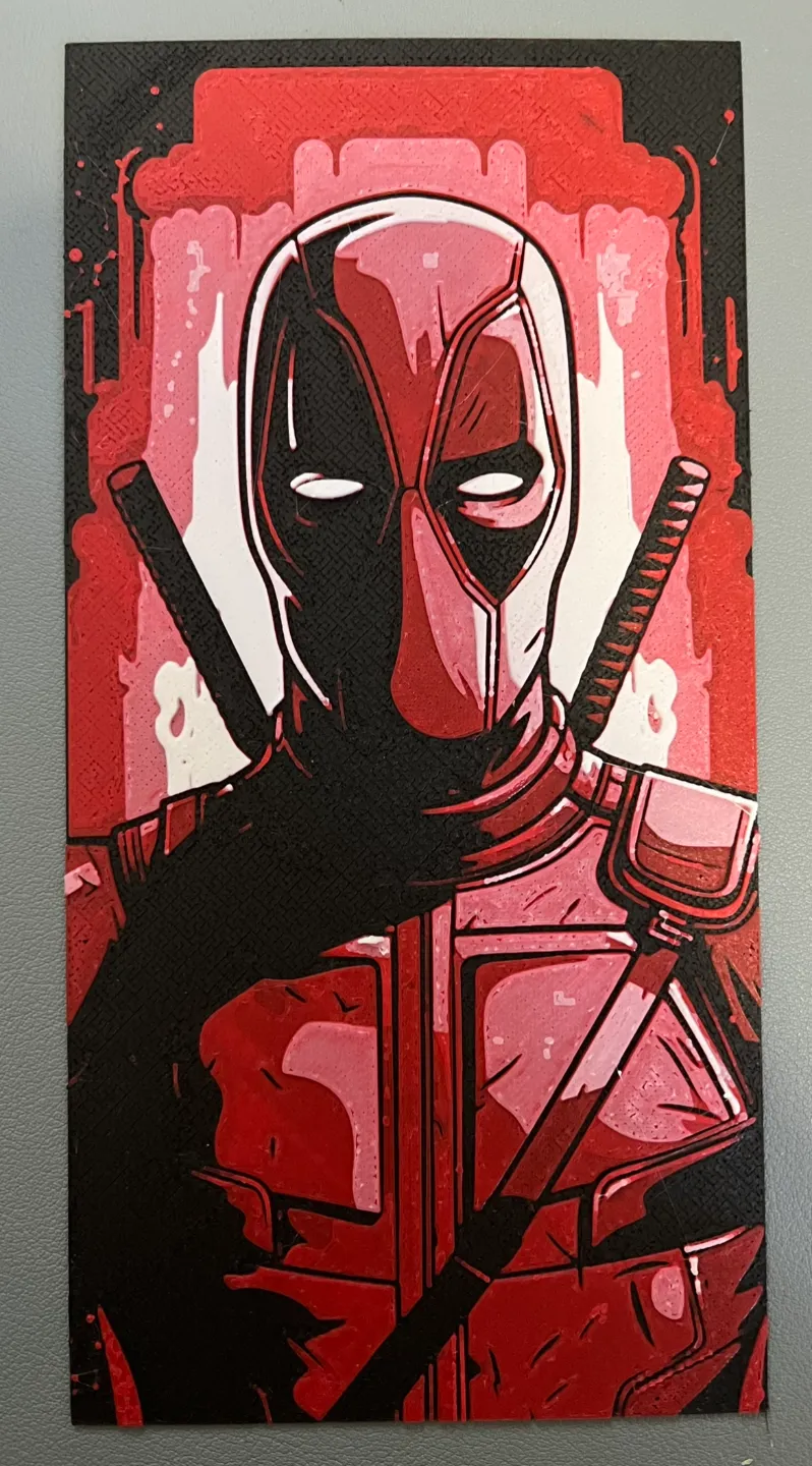 Deadpool HueForge by marcoppari - MakerWorld