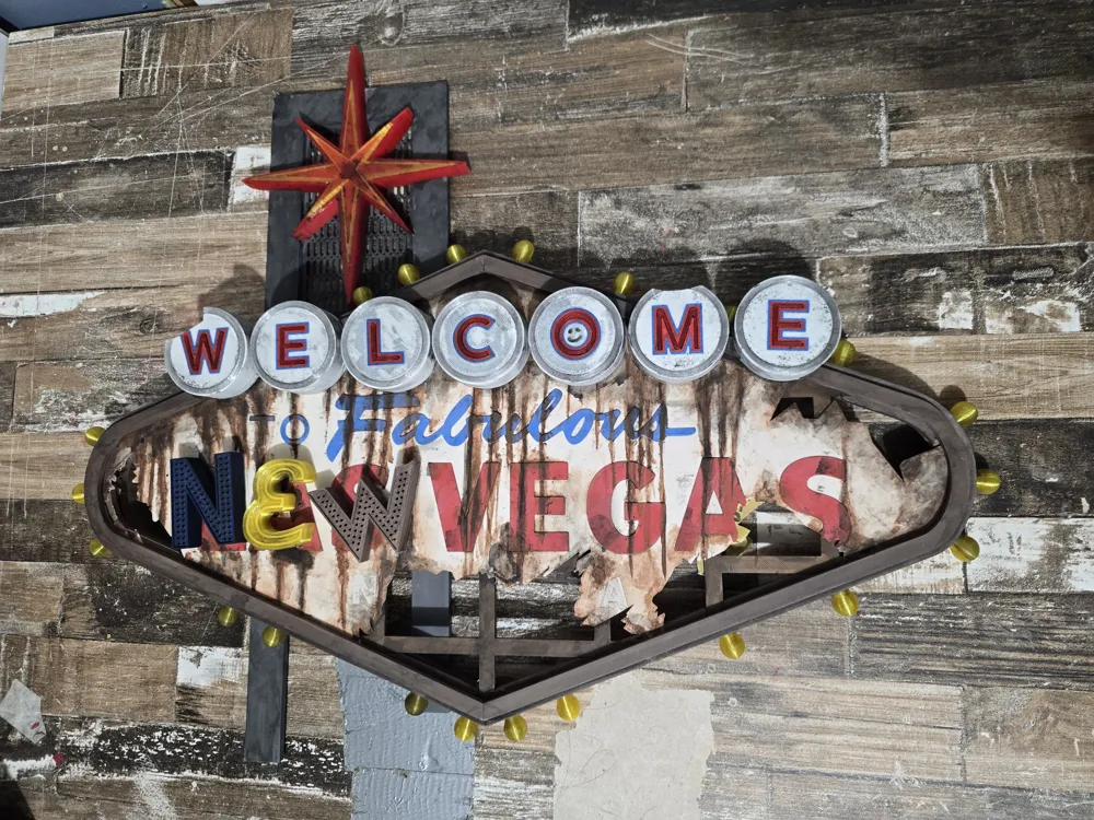 Fallout New Vegas Sign - Free 3D Print Model - MakerWorld