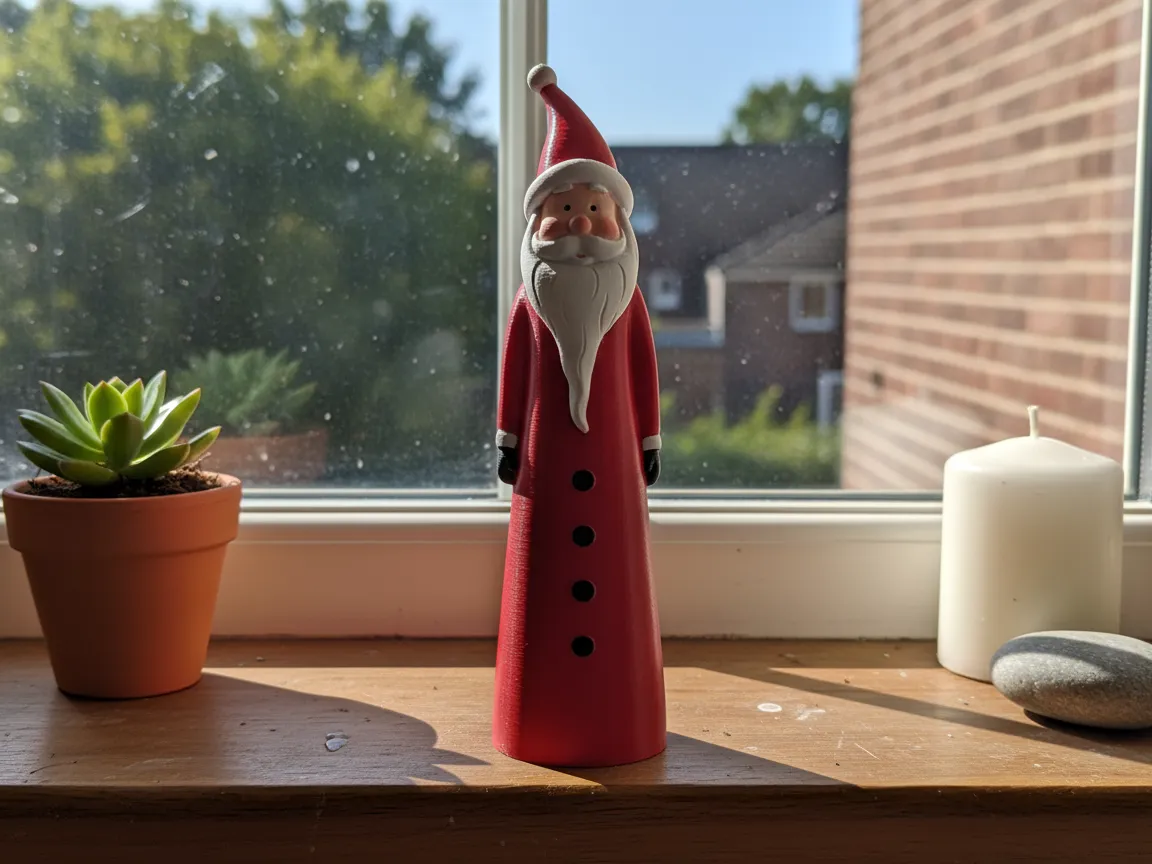 Small Standing Santa Claus Christmas Figurine - Free 3D Print Model ...