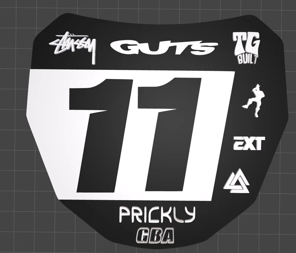 autocollant de plaque odi numéro 11 - Modèle d'Impression 3D Gratuit ...