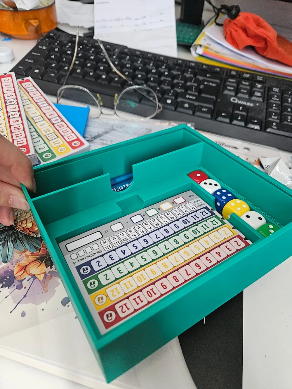 Qwixx Game Box: Regular + Expansion Score Blocks - Free 3D Print Model ...