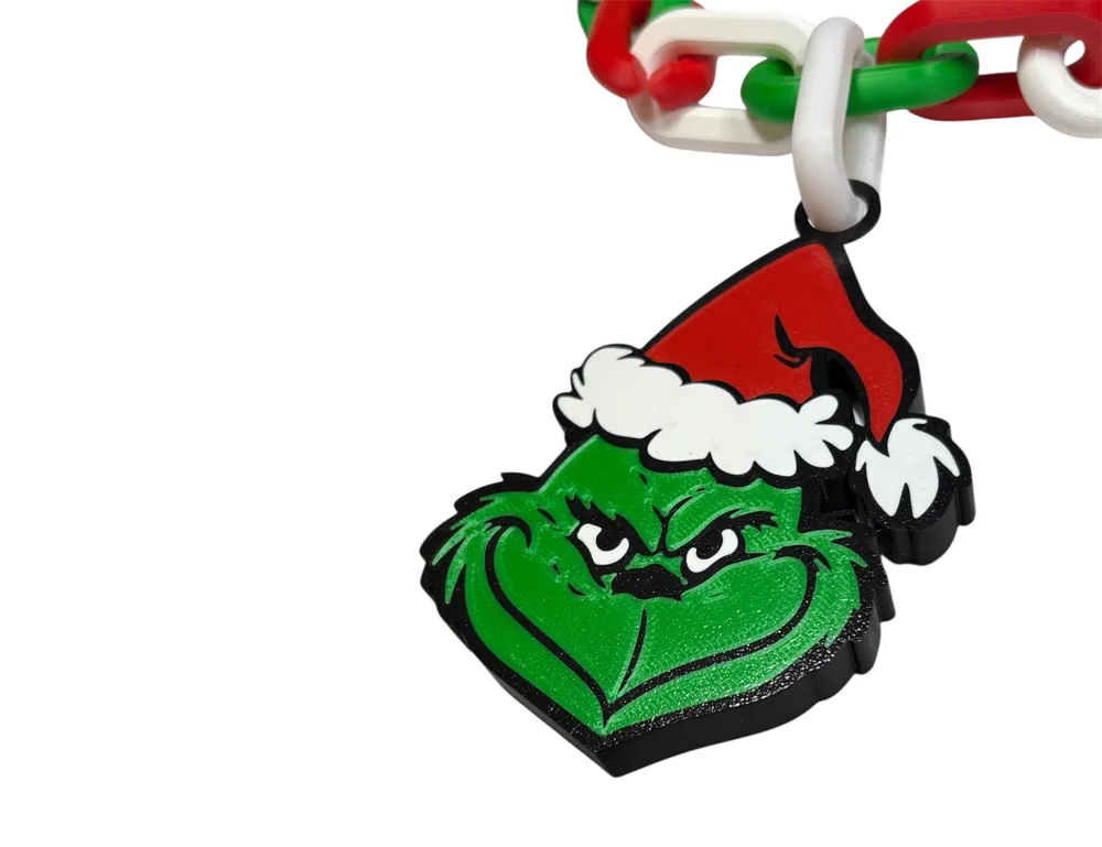 Grinch Chain Necklace - Free 3D Print Model - MakerWorld
