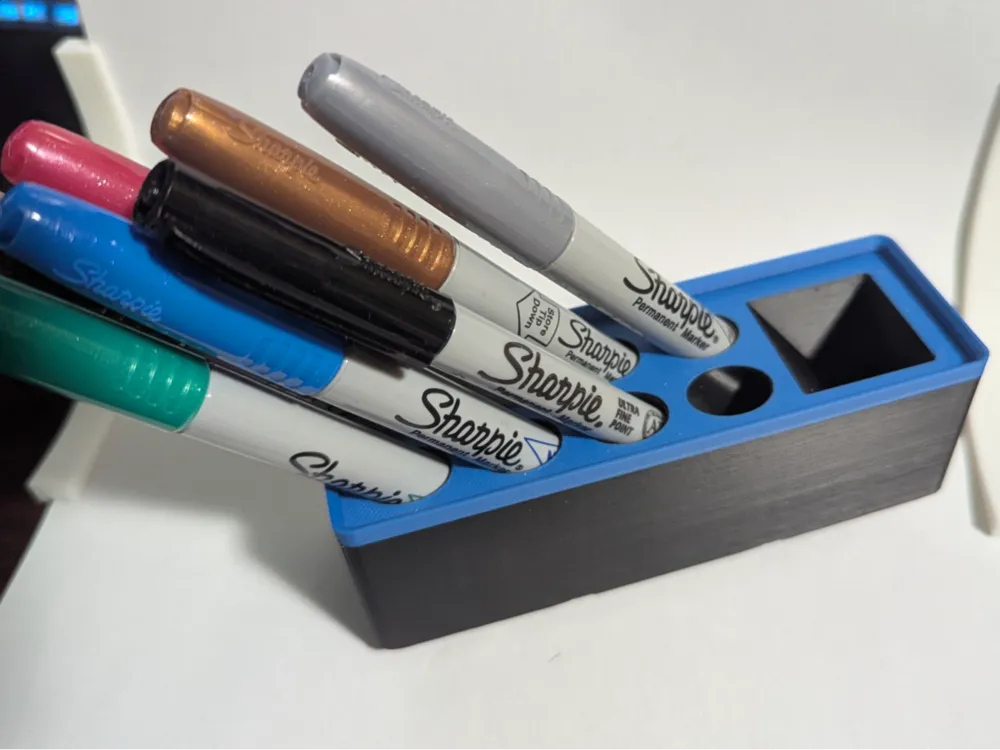 Gridfinity Angled Sharpie Holder 8 slots by SirEgole - MakerWorld