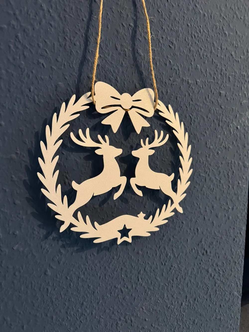 Reindeer Wreath – Christmas Holiday Decor - Free 3D Print Model ...