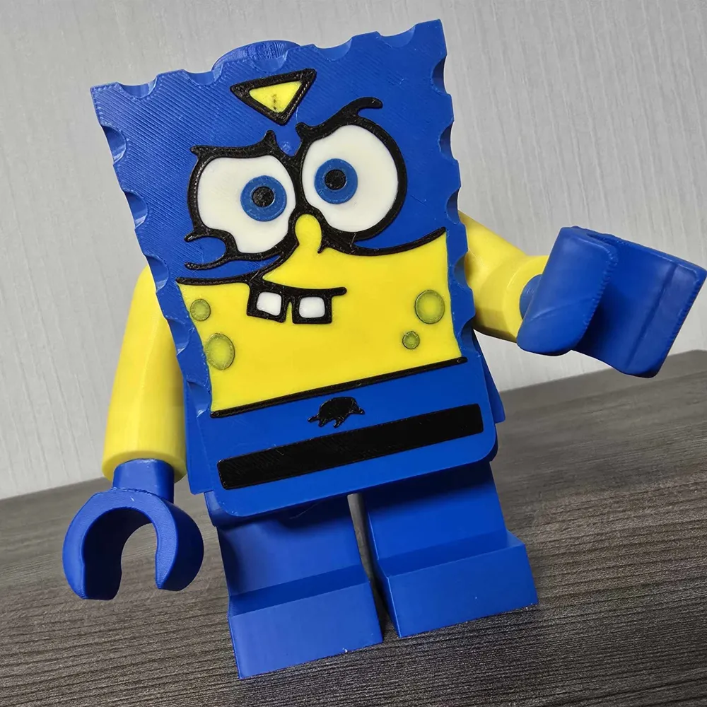 Super SpongeBob - Superhero * 500% ~14cm - Free 3D Print Model - MakerWorld