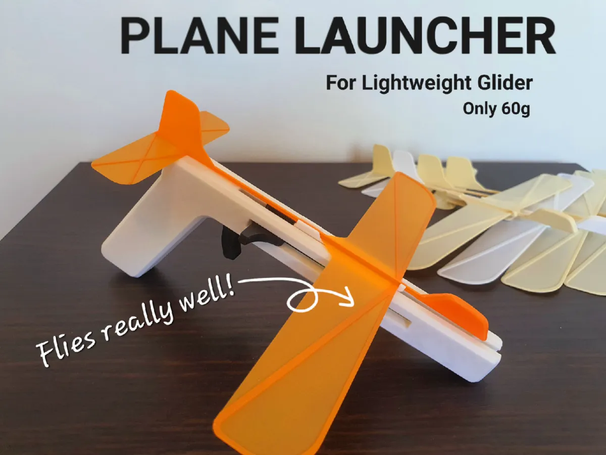 Plane Launcher for Lightweight Glider - Free 3D Print Model - MakerWorld