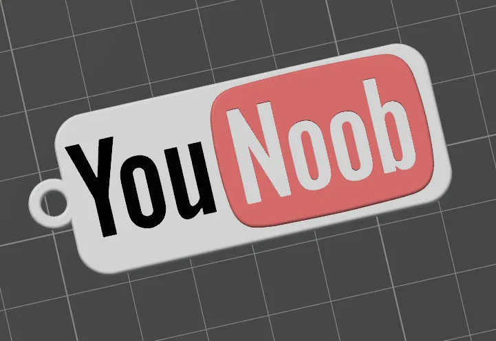 YouNoob (Youtube) Keychain by Carlson - MakerWorld