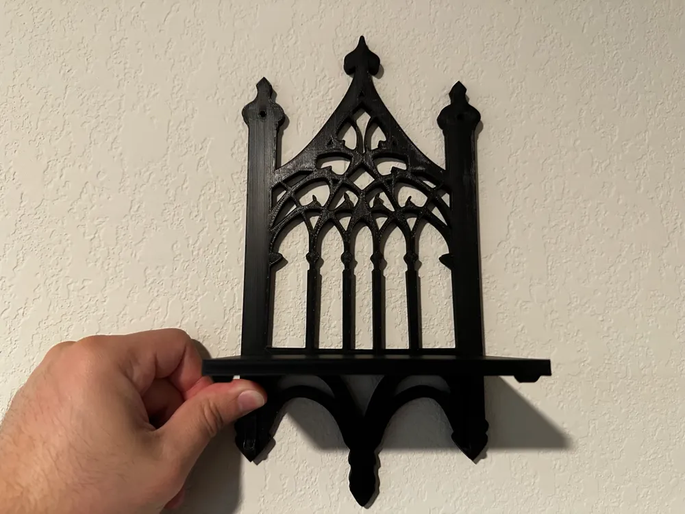Gothic Style Shelf - Free 3D Print Model - MakerWorld