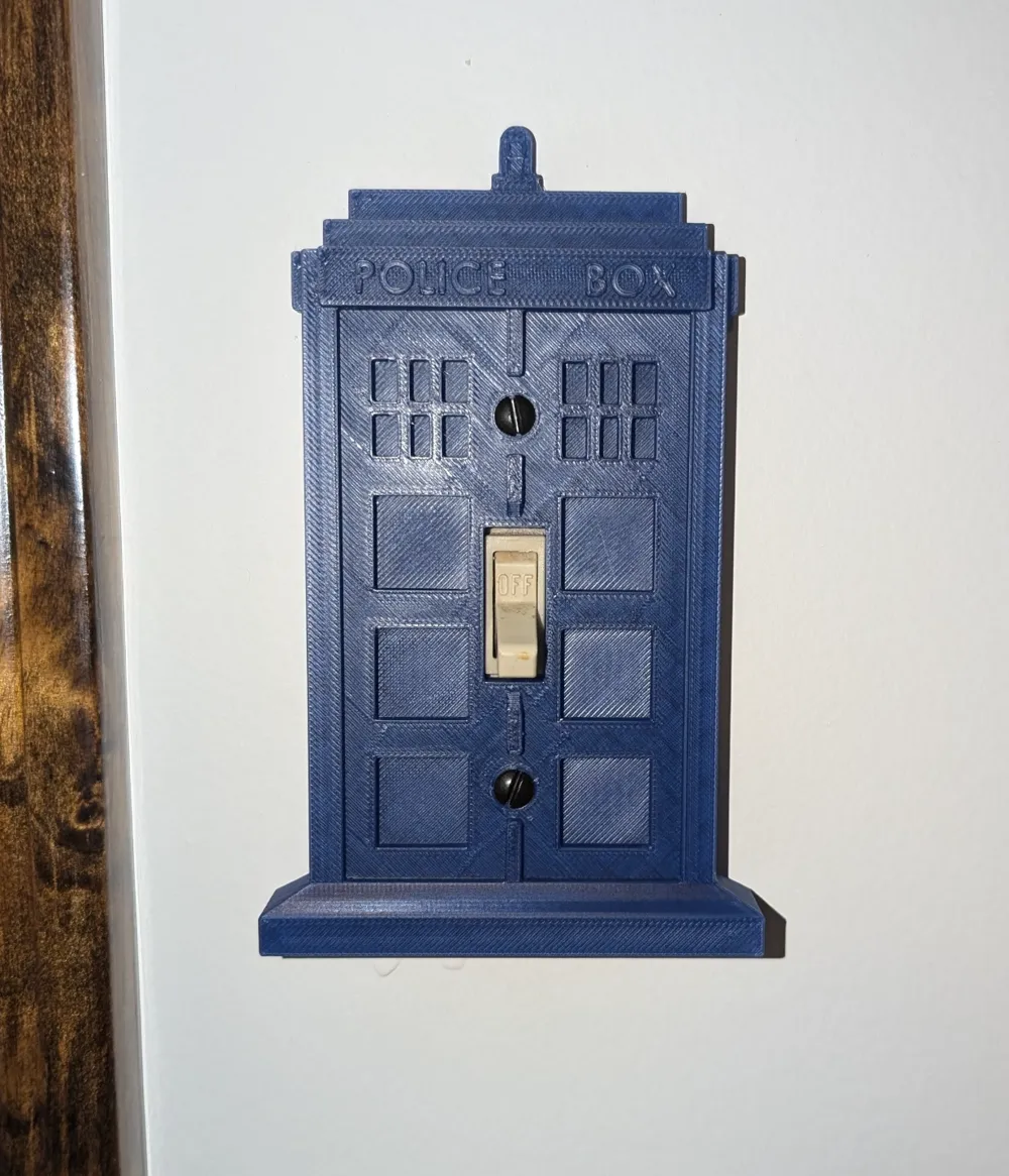 Tardis Light Switch Cover by DJDesigns - MakerWorld