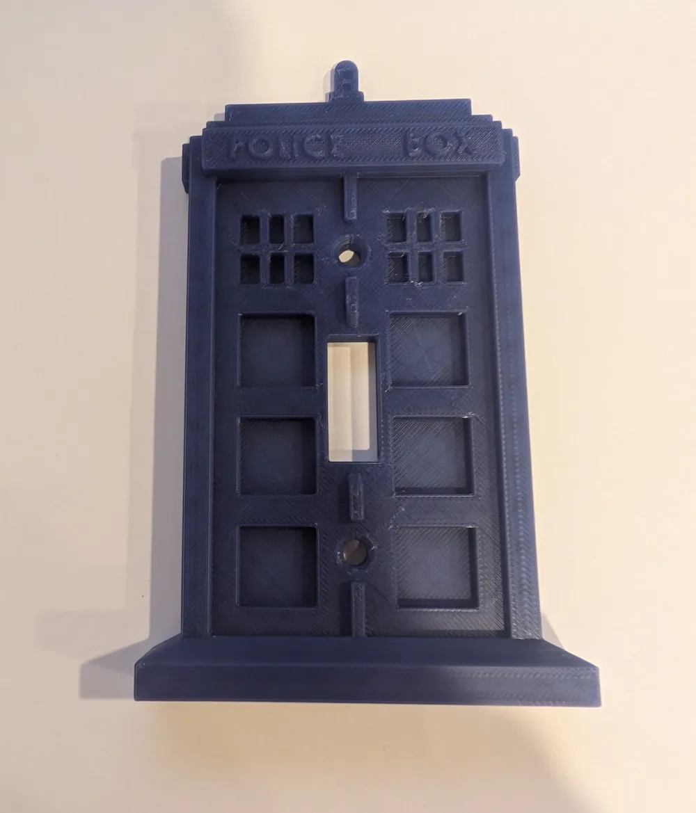 Tardis Light Switch Cover by DJDesigns MakerWorld: Download Free 3D Models