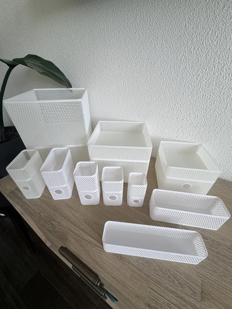 Stackable Honeycomb Baskets - 107 Sizes + Custom - Free 3D Print Model ...