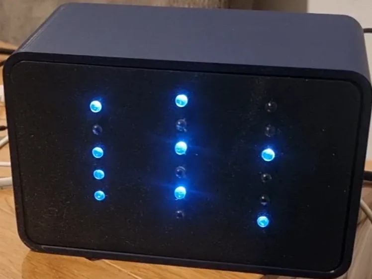 Smart Binary Clock (ESP32) - Free 3D Print Model - MakerWorld