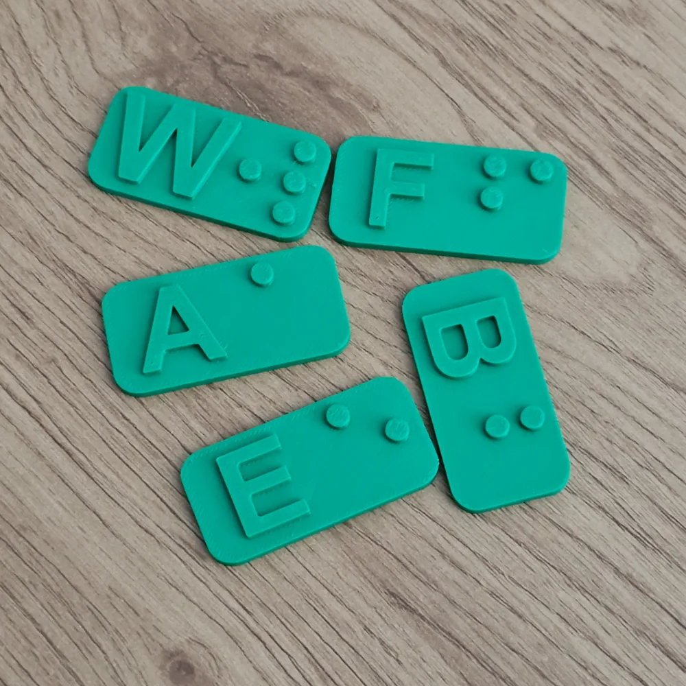 Braille Alphabet letters tiles by CoNcLuZiOn - MakerWorld