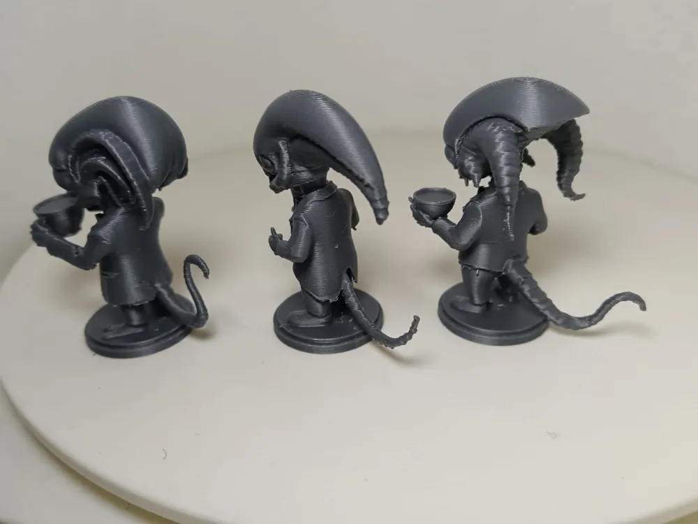 Chibi Xenomorph Gentlemen Collection by Aleandrus - MakerWorld