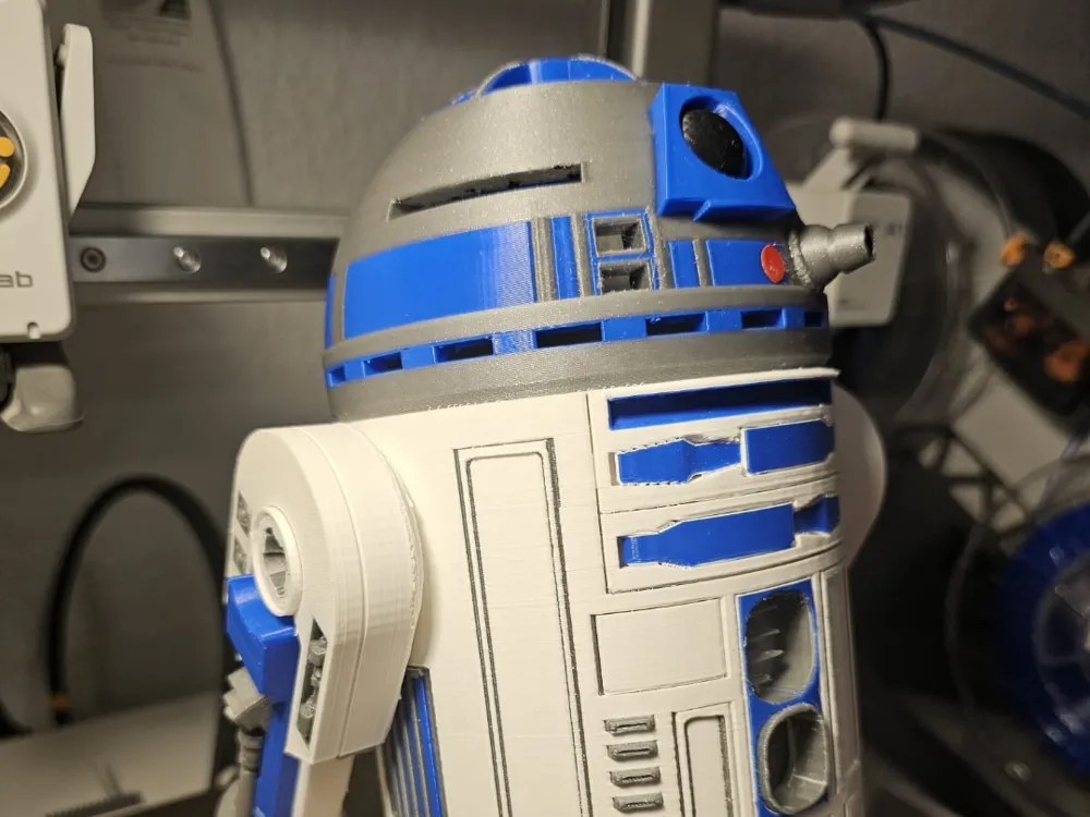 R2D2 for Alexa echo dot 3 dock Remixed by Juande Molina MakerWorld: Download Free 3D Models