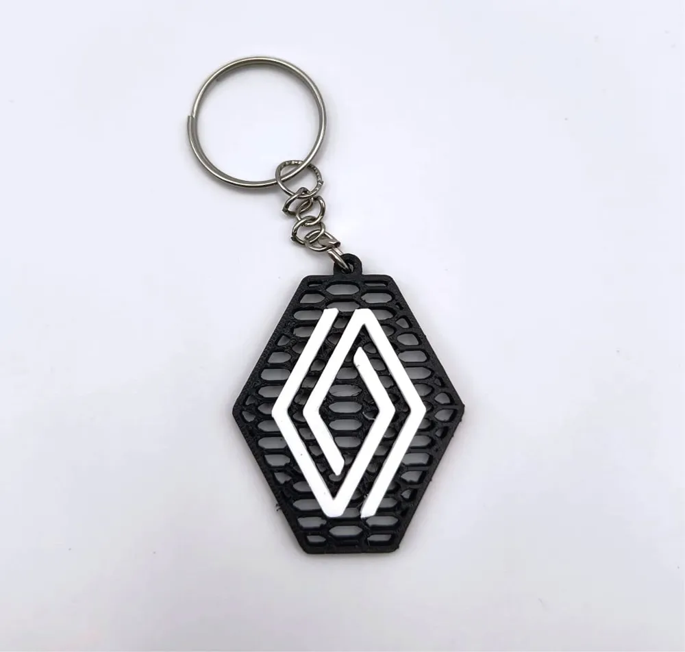 Renault logo keychain - Free 3D Print Model - MakerWorld