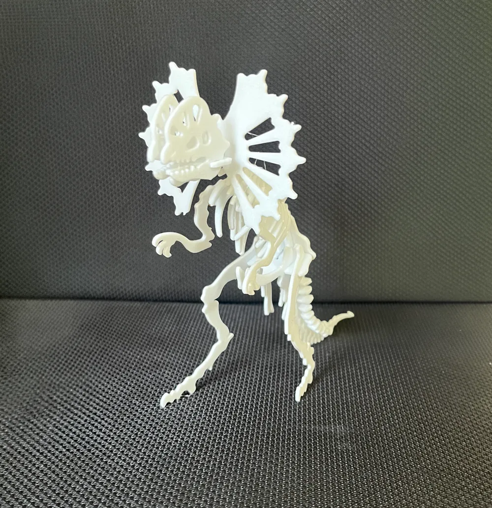 Dilophosaurus Dinosaur Kit Card Puzzle - DinoCards - Free 3D Print ...