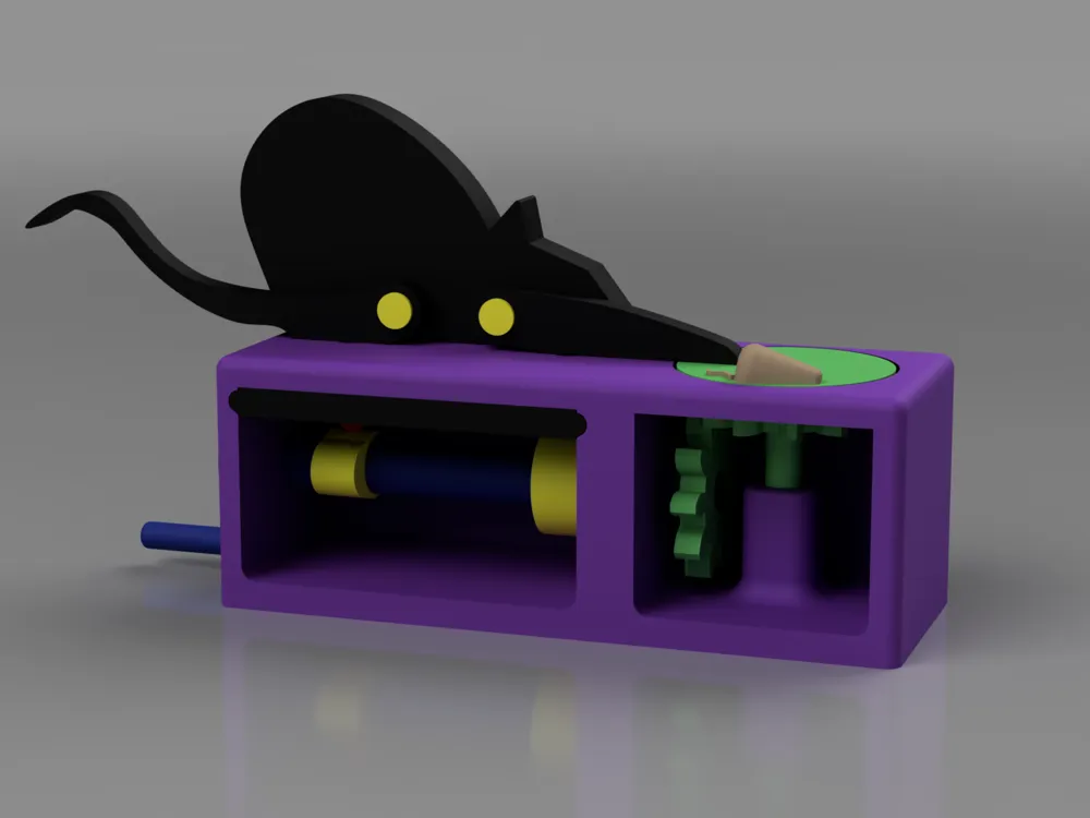 Cat And Mouse Automaton by Zurlingo-3D - MakerWorld