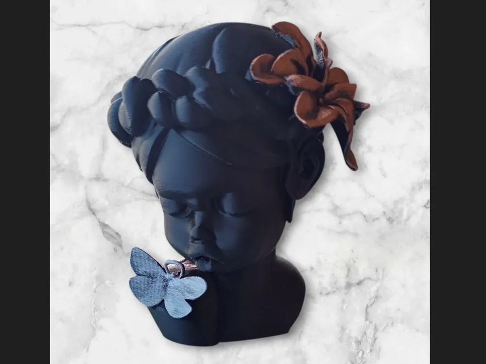 Butterfly Kiss Sculpture Girl with Butterfly by 3D Dekoration ...