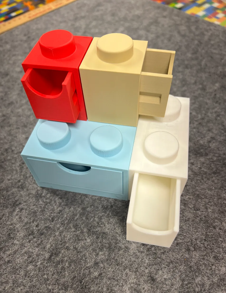 1x1 brick box stackable so cute! - Free 3D Print Model - MakerWorld