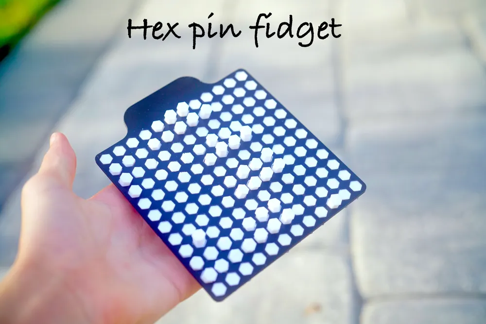 Hex pin fidget - Free 3D Print Model - MakerWorld