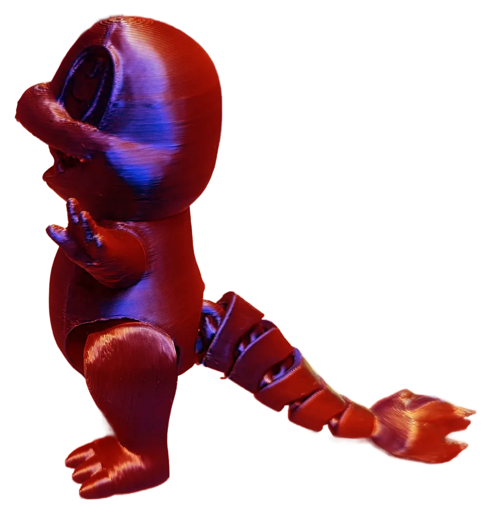 Flexi / articulated Charmander - Free 3D Print Model - MakerWorld