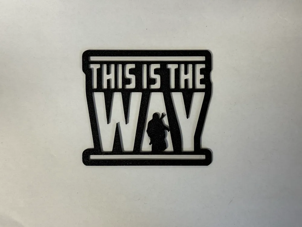 Decor Star Wars - This is the way Mandalorian by G3dFactory - MakerWorld