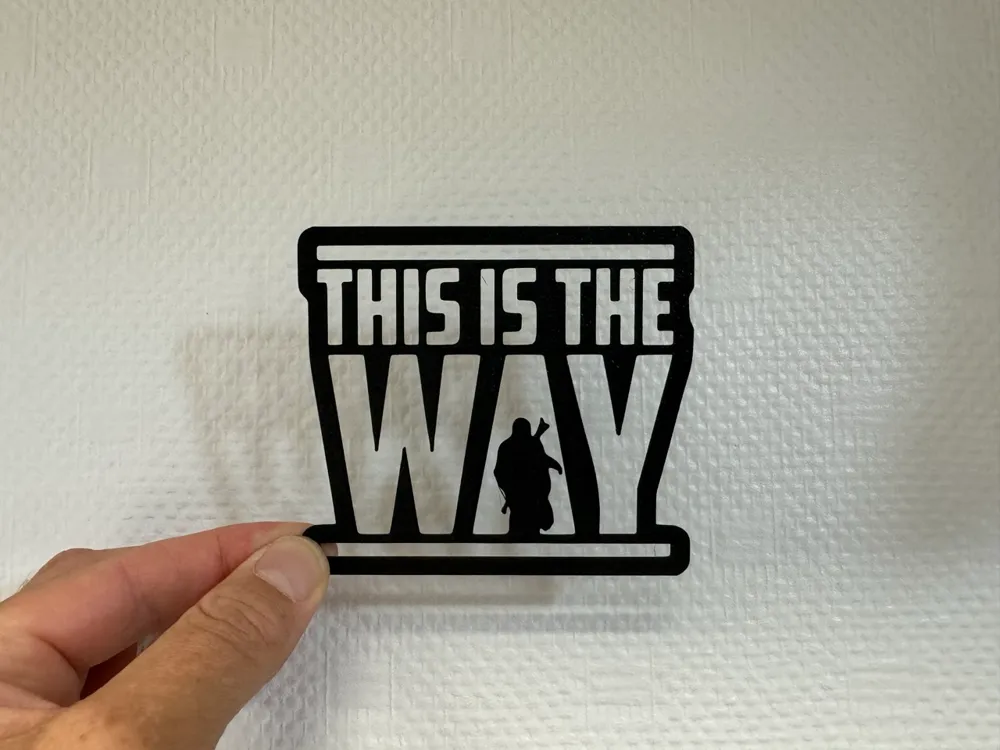 Decor Star Wars - This is the way Mandalorian by G3dFactory - MakerWorld