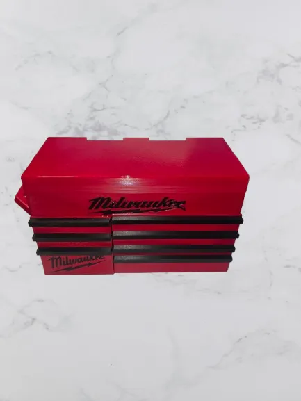 Desktop Mini Toolbox – Milwaukee Style - Free 3D Print Model - MakerWorld