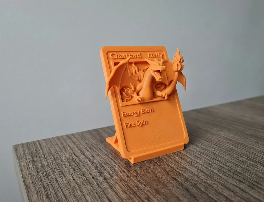 Charizard Pokémon Card with Stand / TCG - Free 3D Print Model - MakerWorld