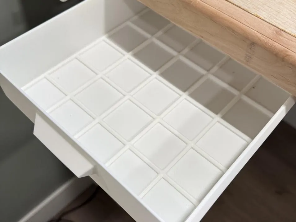 Under Desk Drawer with 5x5 Gridfinity Grid Remixed by Haws Family ...