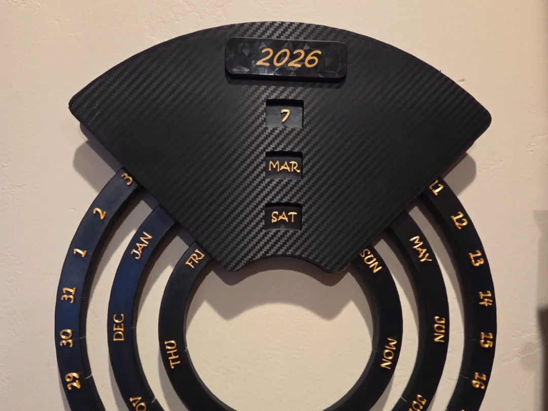 Spinning Calendar - Free 3D Print Model - MakerWorld