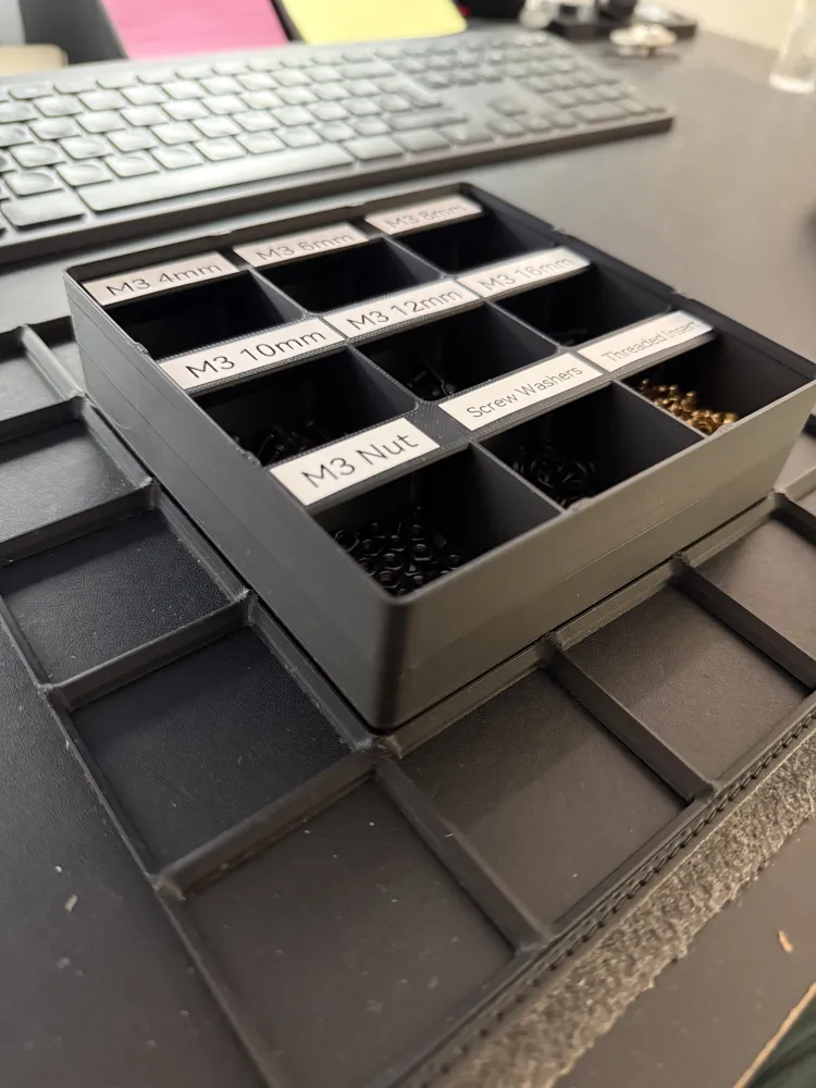 Gridfinity 3×3 9 Compartment Organizer - Free 3D Print Model - MakerWorld