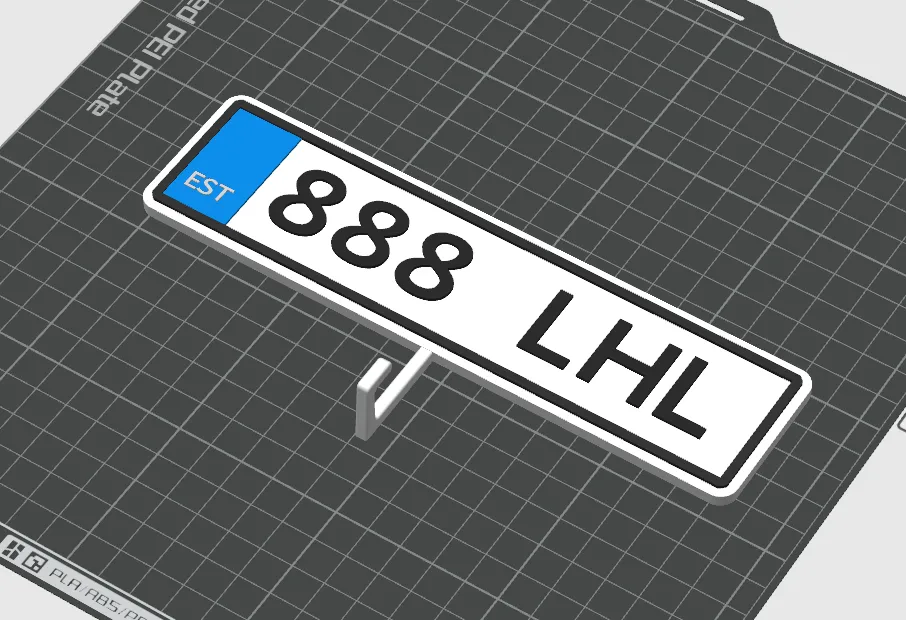 License Plate key holder - Free 3D Print Model - MakerWorld