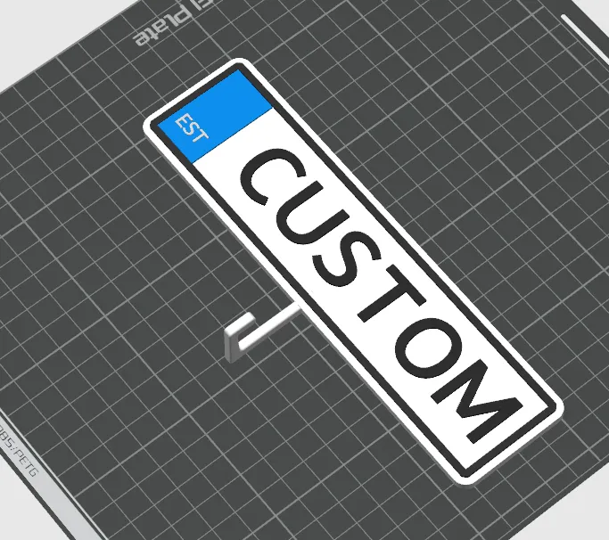 License Plate key holder - Free 3D Print Model - MakerWorld