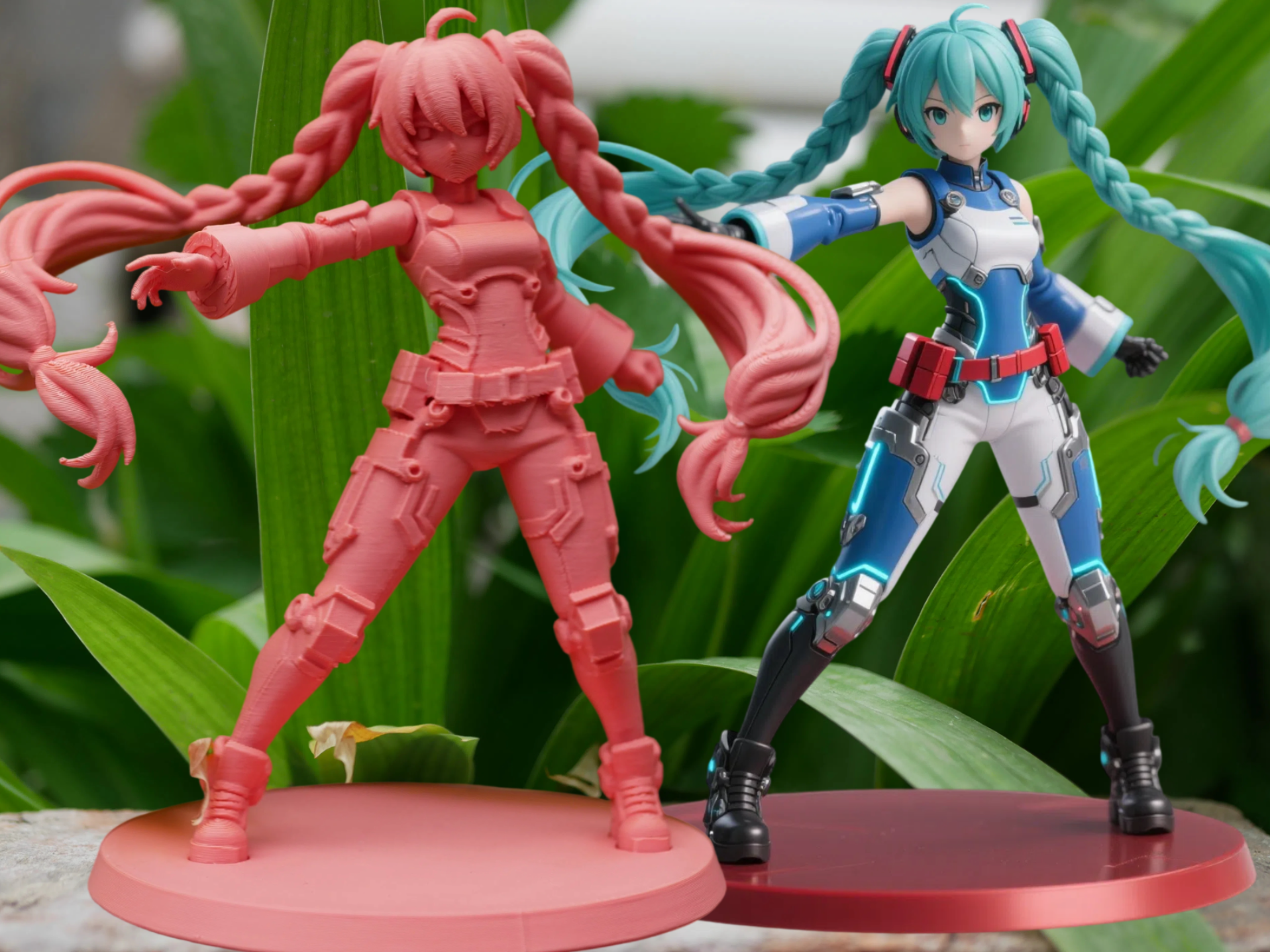 Hatsune Miku model, multi-part assembly printing, unlikely to fail by ...