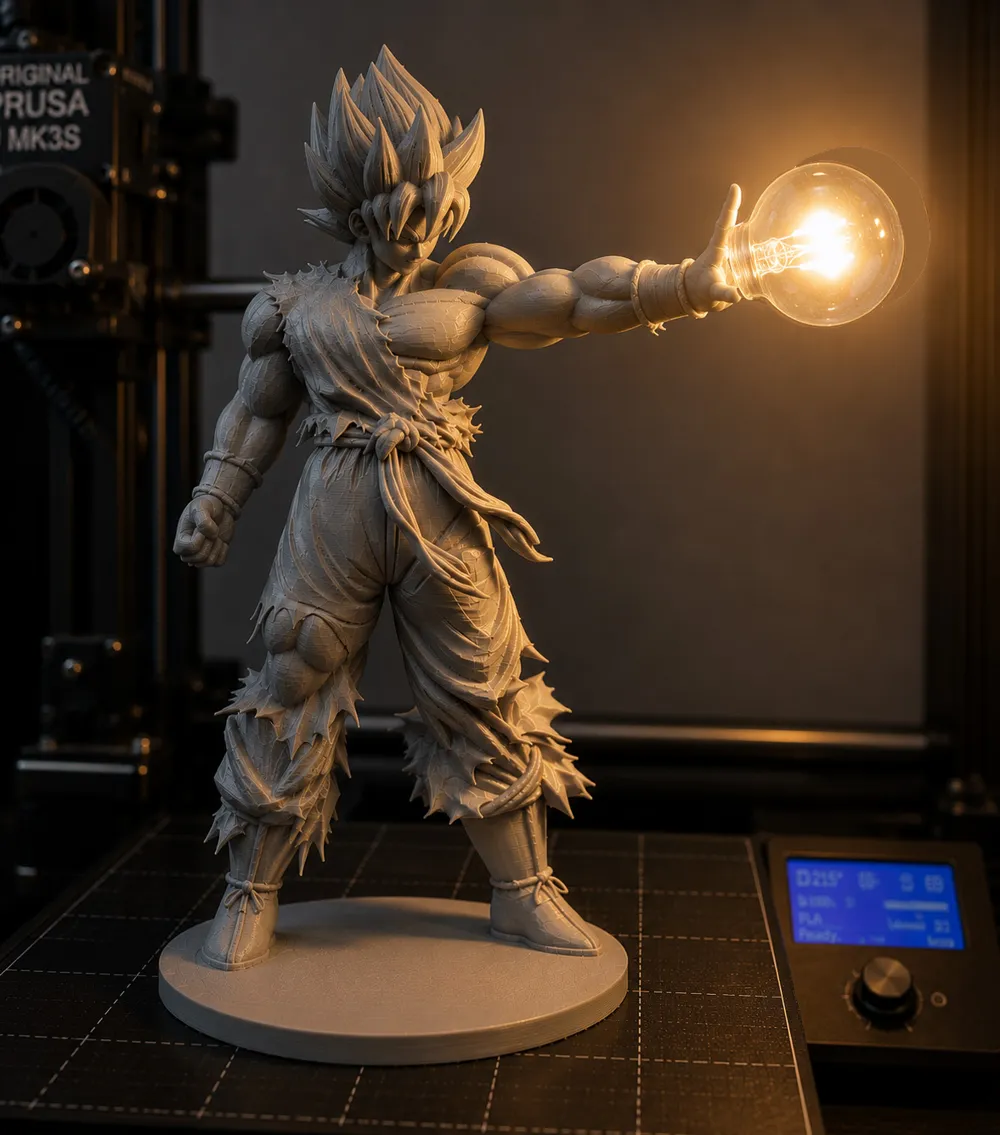Lampe Éclair d'Énergie de Goku – Dragon Ball - Modèle d'Impression 3D ...