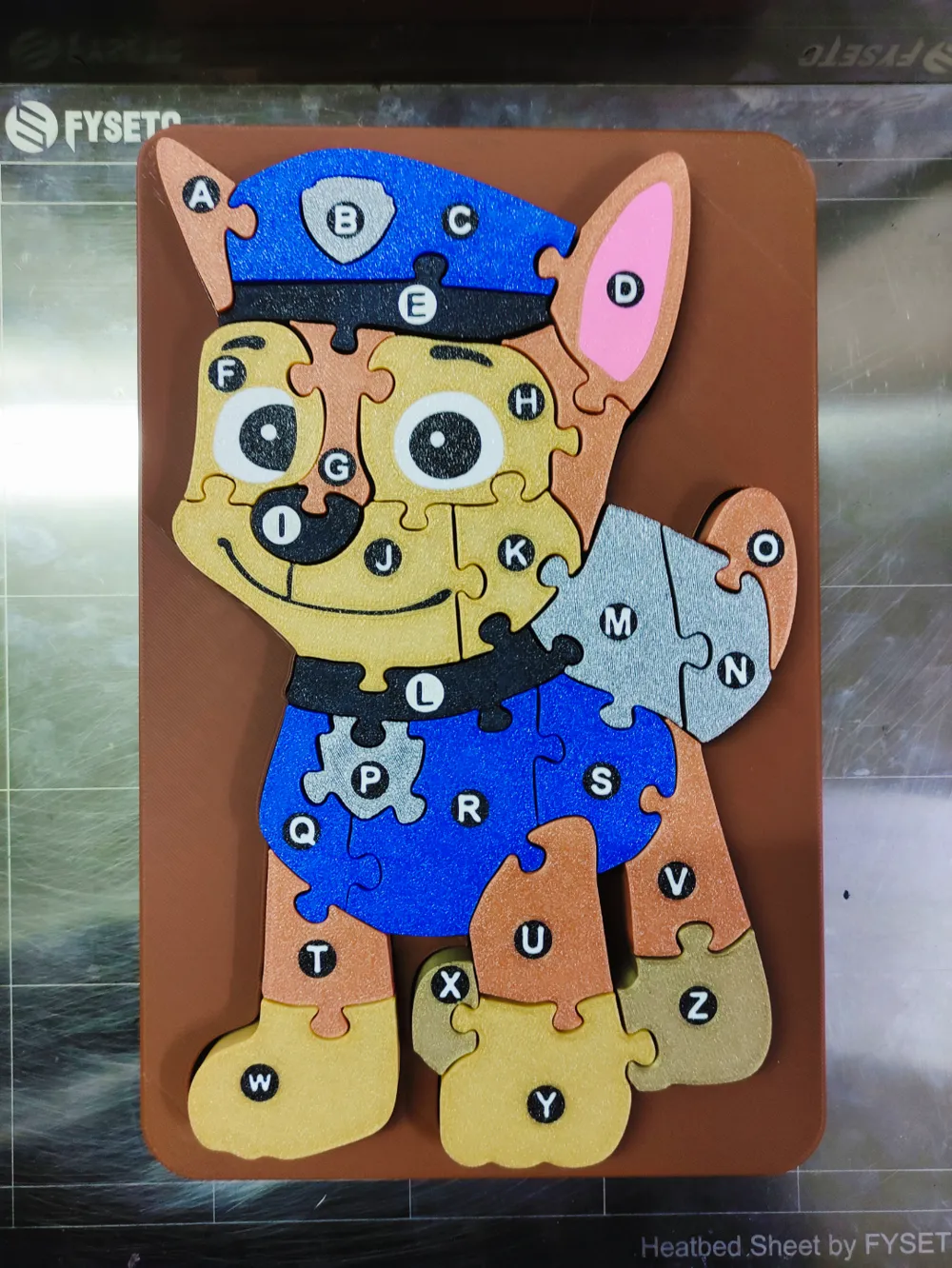 Puzzle Paw Patrol - Chase (numbers and letters) by michal0082 - MakerWorld