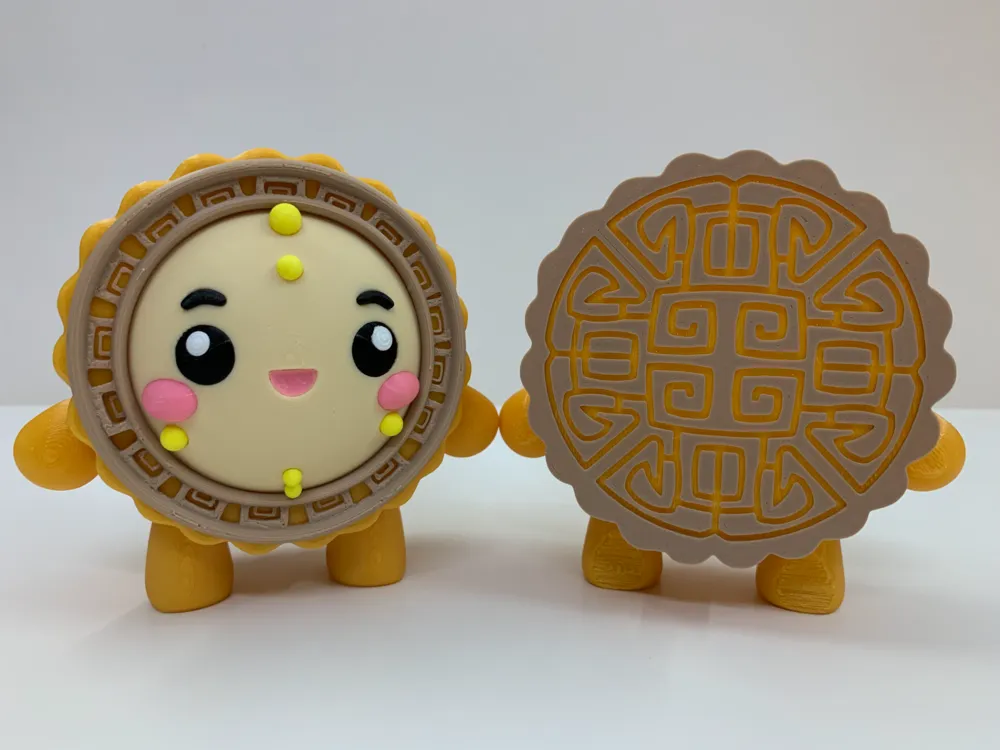 Cute Cartoon Mooncake Figurine: Adorable Mooncake Gift Box, Mid-Autumn ...