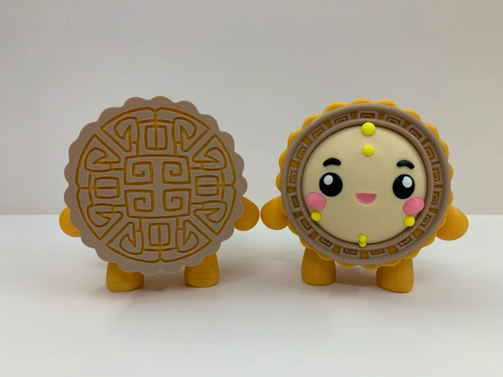 Cute Cartoon Mooncake Figurine: Adorable Mooncake Gift Box, Mid-Autumn ...