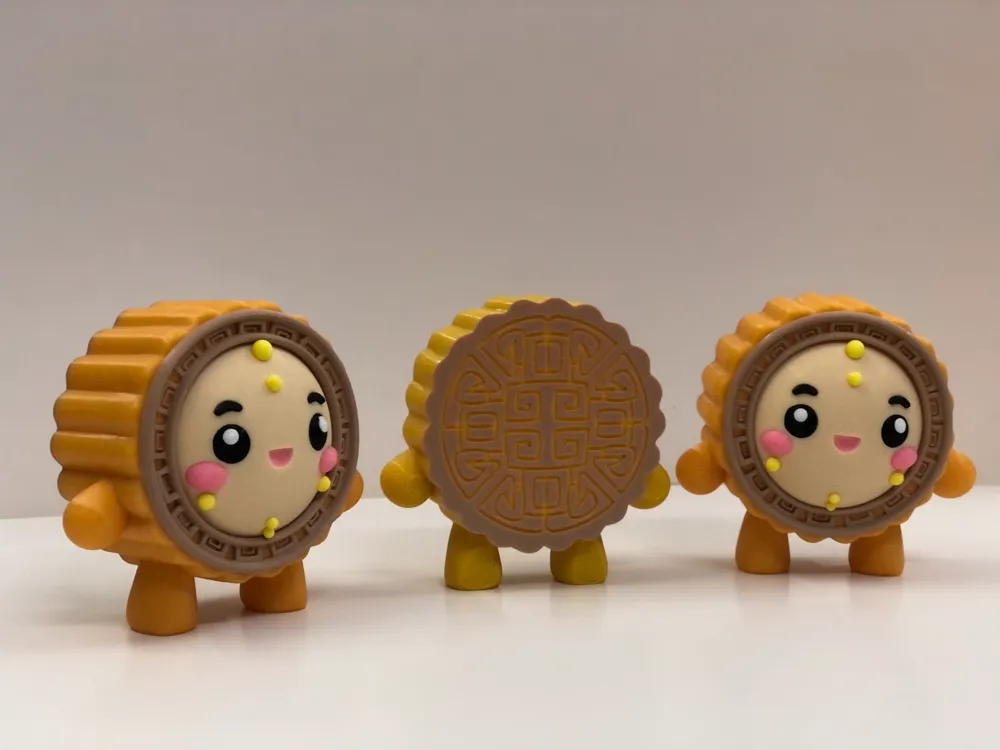 Cute Cartoon Mooncake Figurine: Adorable Mooncake Gift Box, Mid-Autumn ...