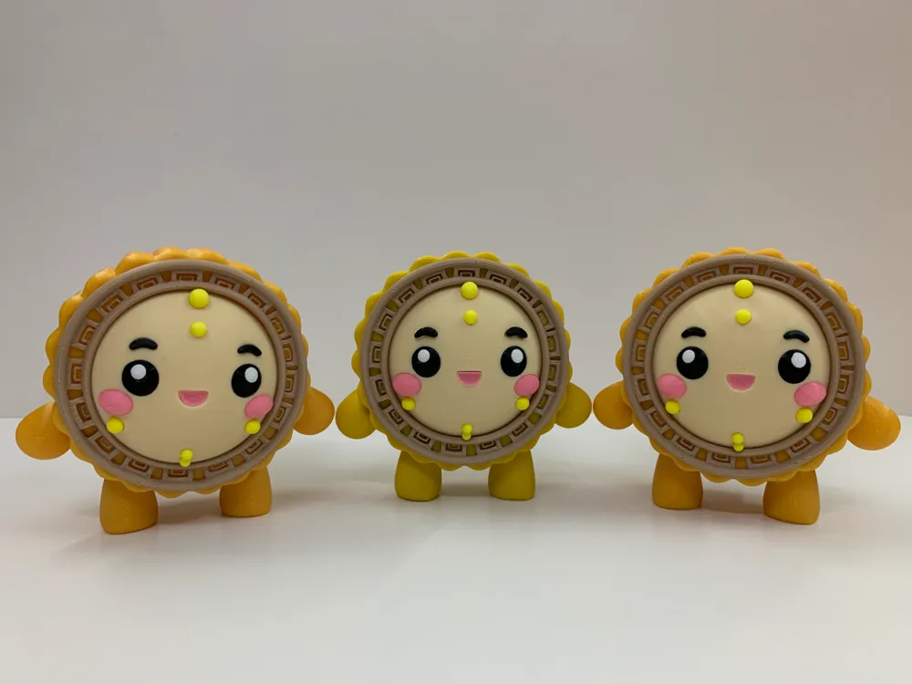 Cute Cartoon Mooncake Figurine: Adorable Mooncake Gift Box, Mid-Autumn ...